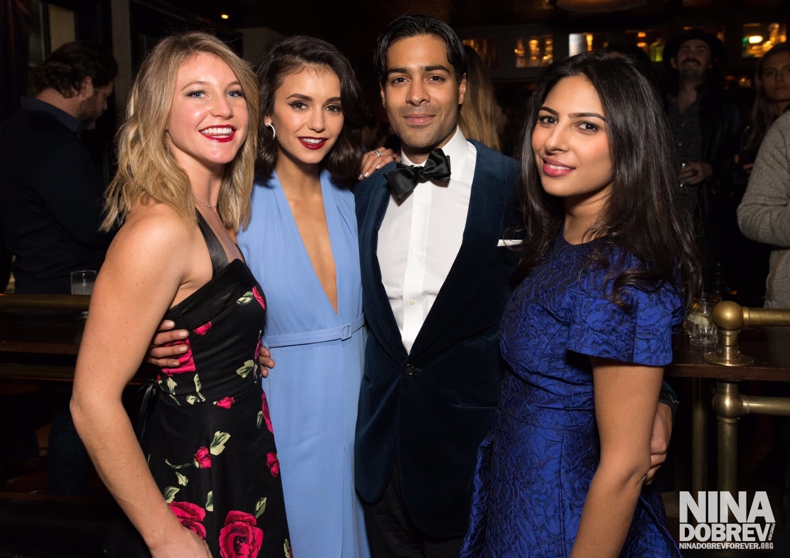 Nina Dobrev and Omar Mangalji || Birthday soiree at The Spare Room in ...