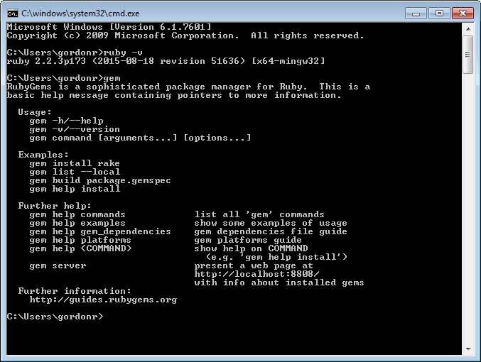 G2's Software Development Journey: GitHub Auth Basics | Using Sinatra (RubyGem) | Installing Ruby