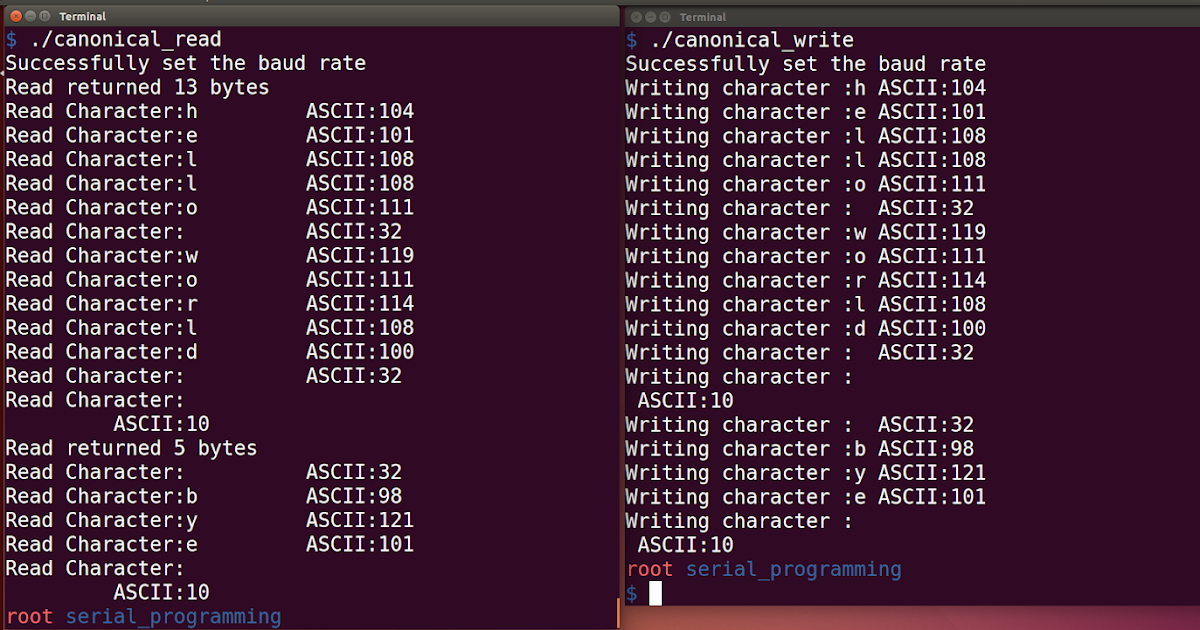 Serial Port Programming Part 2 - Canonical Mode vs Non-Canonical Mode