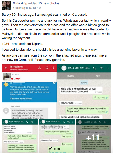 Be Careful Of This Latest Carousell Scam!