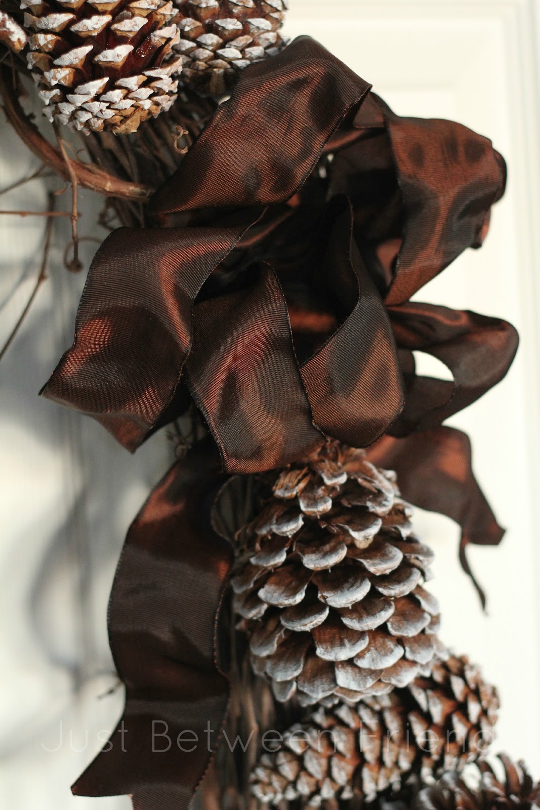DIY Pinecone Wreath Tutorial - Just Jonie