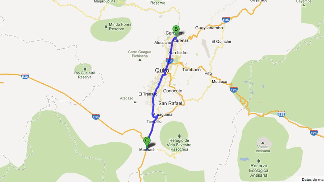 De Kitu a Kuzku: Día 1. Quito - Machachi - Riobamba - Cuenca - Aguas Verdes