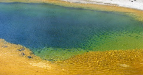 GOING ON ADVENTURES: Yellowstone's bright colored hot springs explained
