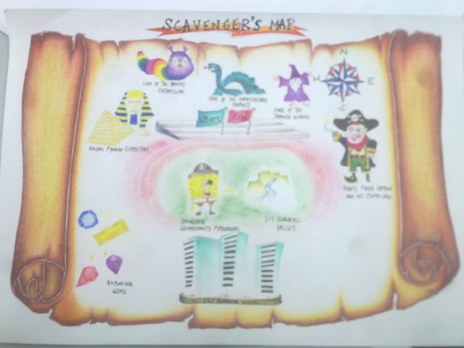 When design is designated to become part of your life.: Scavenger Hunt Map