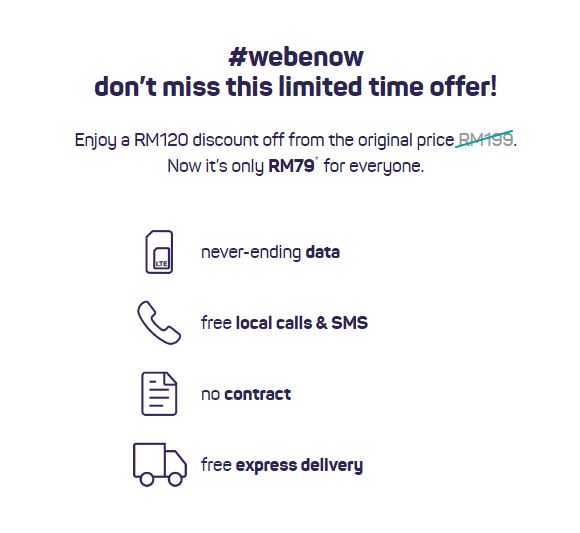 Webe 开放给所有民众 RM 79