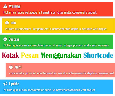 Cara Membuat Kotak Pesan Menggunakan Shortcode | Dunia Remaja