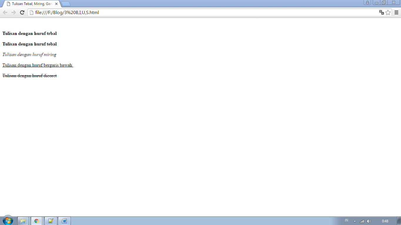 Guan Kode: Cara Membuat Tulisan Tebal, Miring, Garis Bawah dan Dicoret ...