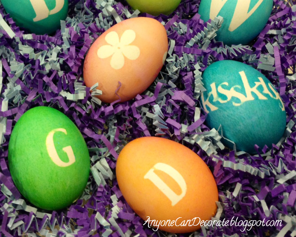 Anyone Can Decorate: DIY Monogrammed Easter Eggs