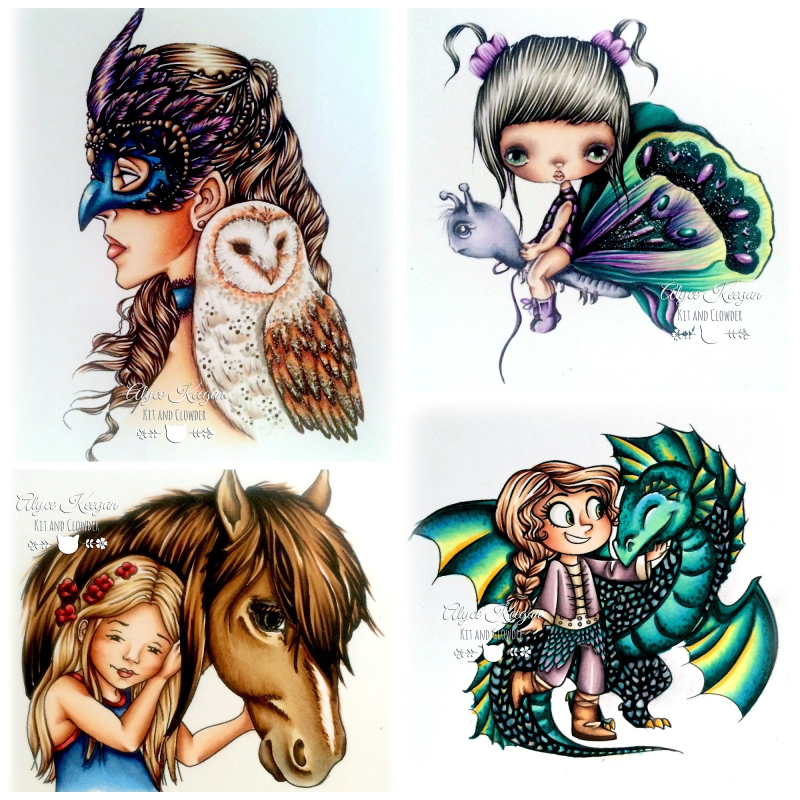 Withering Fairy - Kit and Clowder Online Colouring Classes
