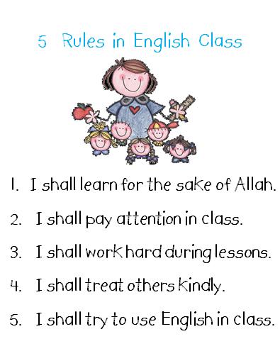 Life as a Teacher: 5 Rules in English Class