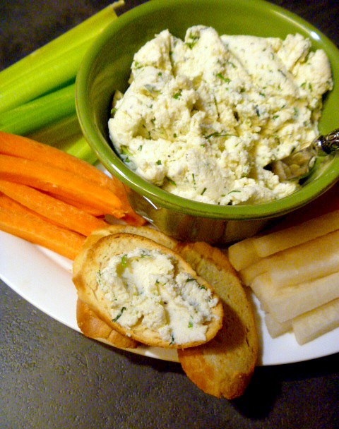 Slice of Southern: Herbed Ricotta and Parmesan Spread
