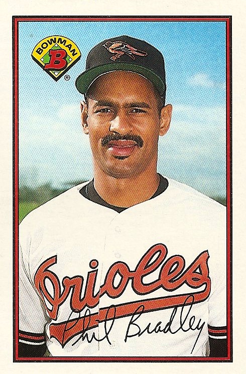 Orioles Card O The Day Phil Bradley 1989 Bowman 17
