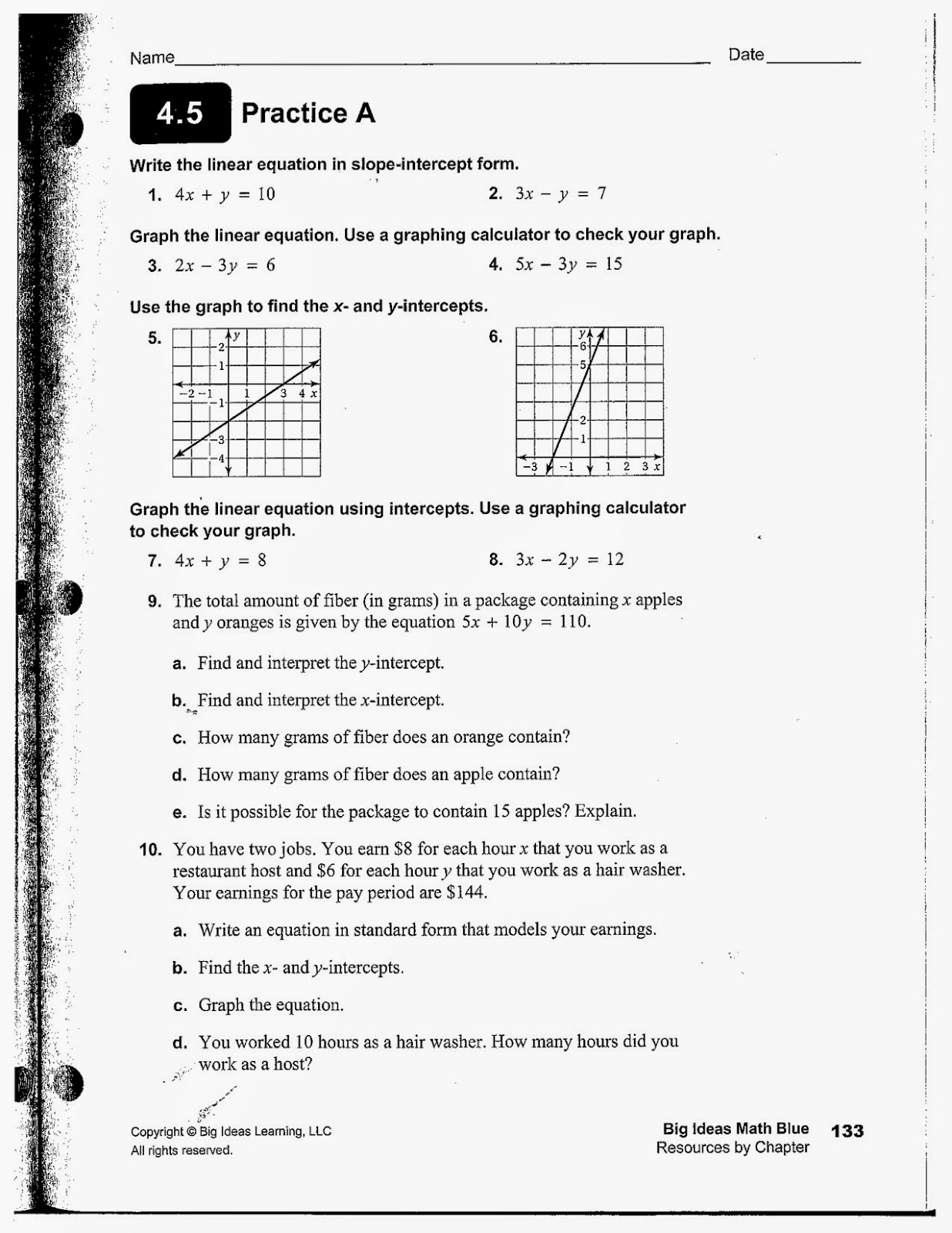 Heidemann 8th Grade Math: 5th Period Pre Algebra 3/3
