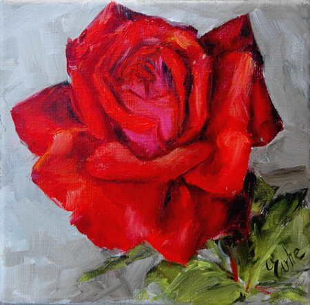 Les peintures d'Evhe, : Rose rouge