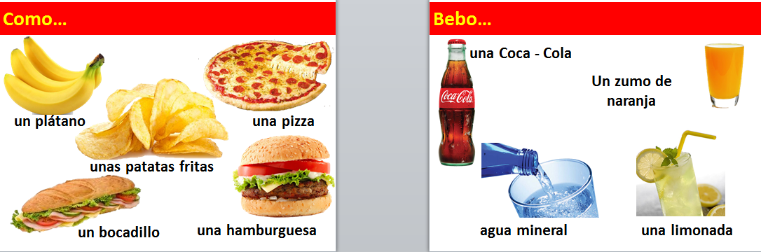 Mis clases de Español: ¿Qué comes en el recreo? Y5