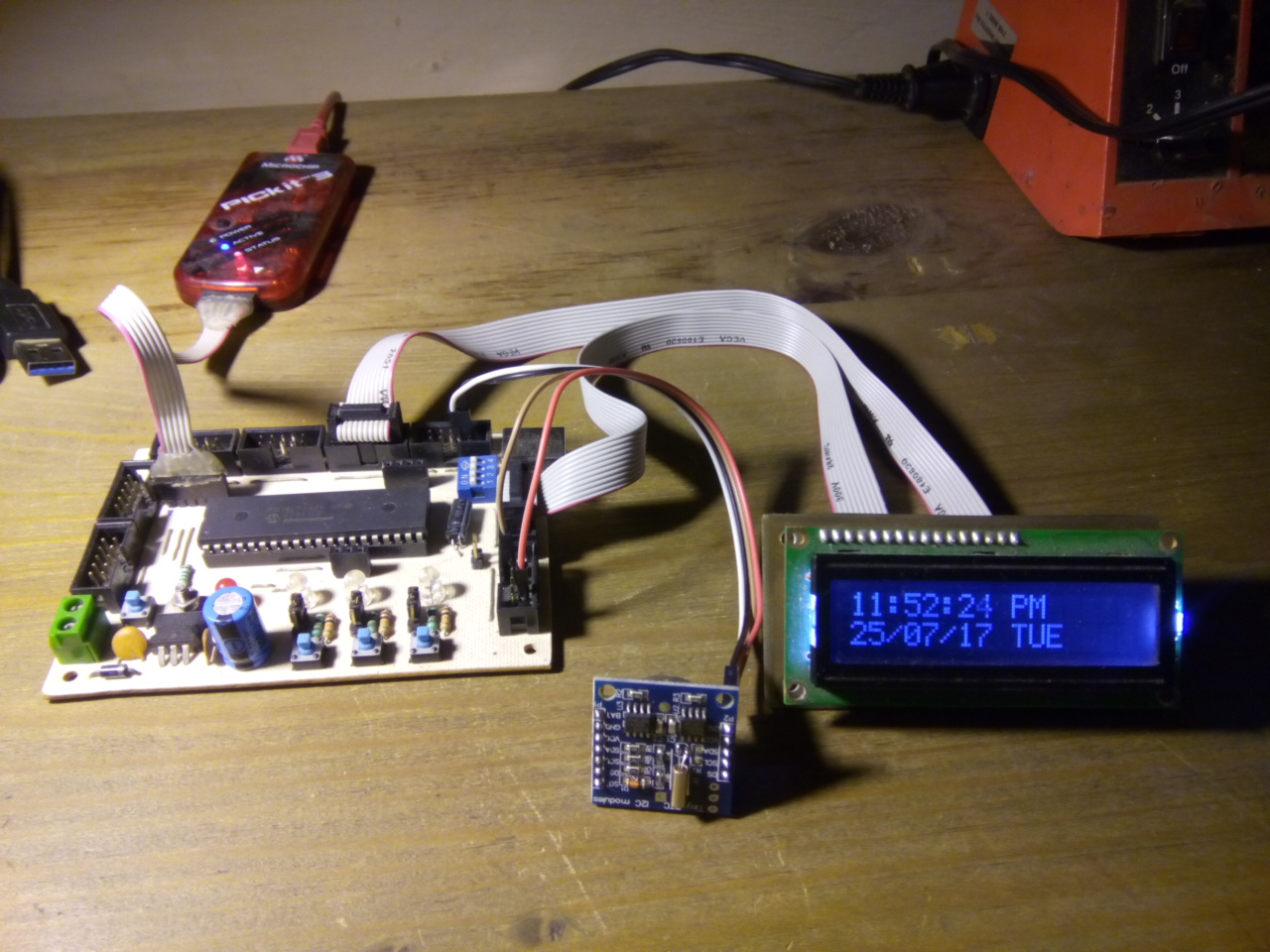 PIC18F4620 & XC8: Probando el modulo Tiny RTC DS1307
