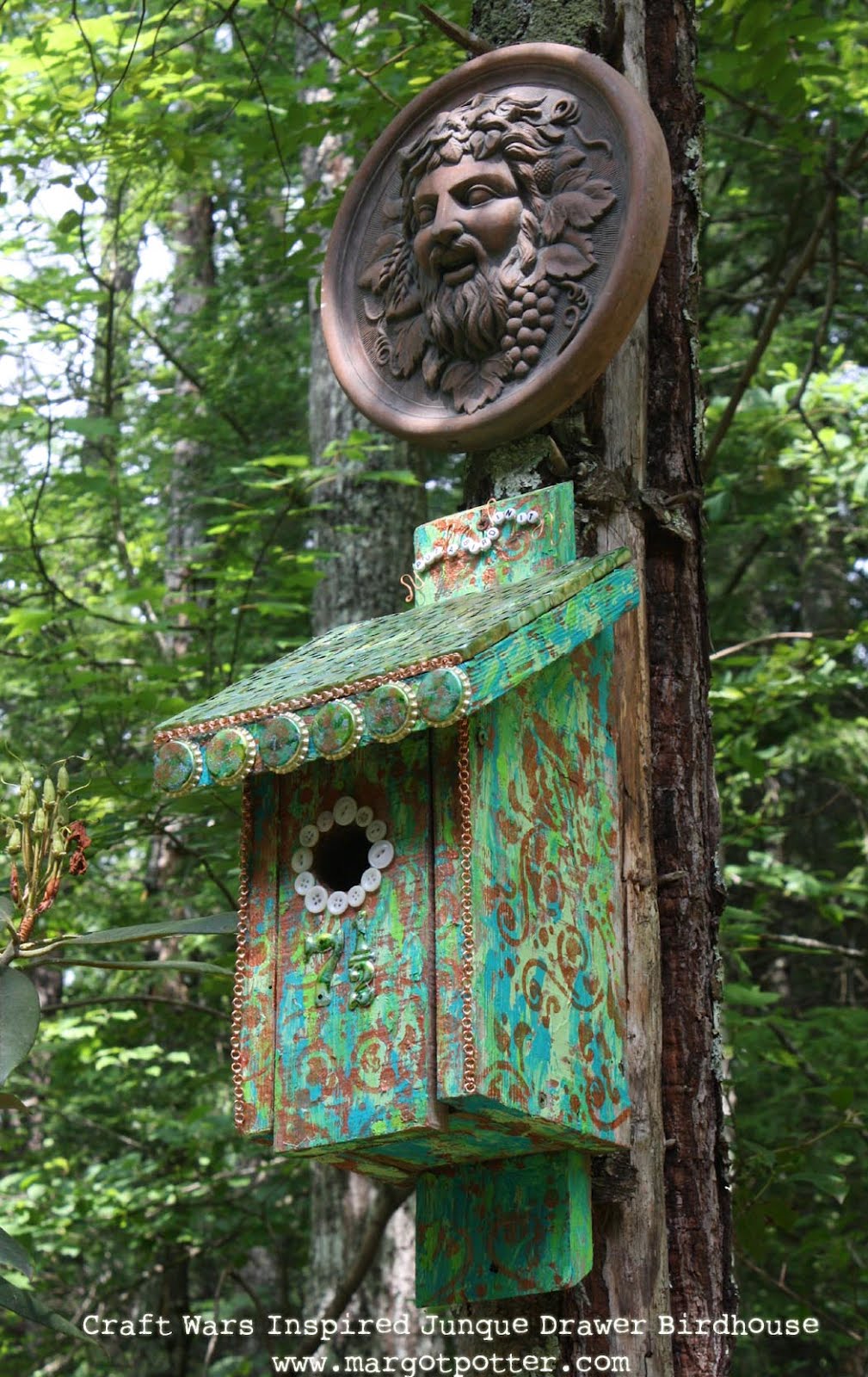 The Impatient Crafter : Craft Wars Inspired Junque Drawer Birdhouse!