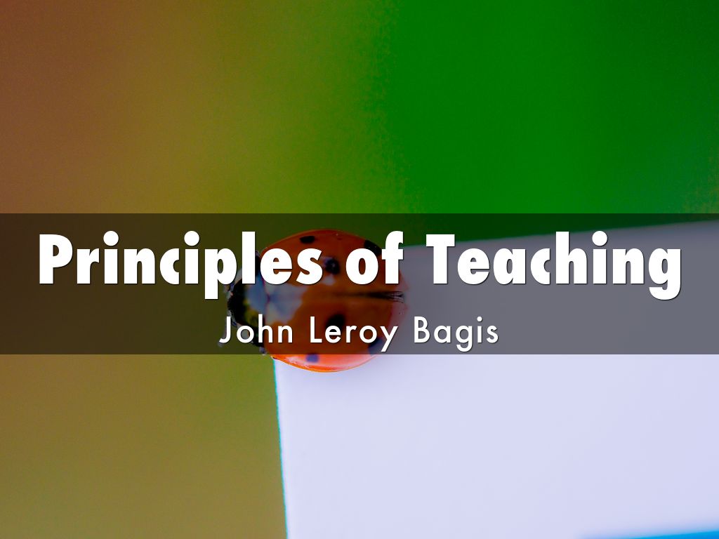 principles of teaching 1 - philippin news collections