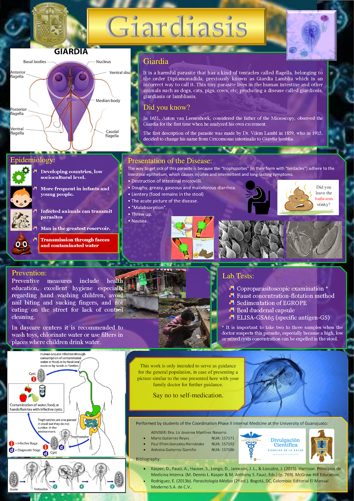 DIVULGACIÓN CIENTÍFICA UG: Giardiasis