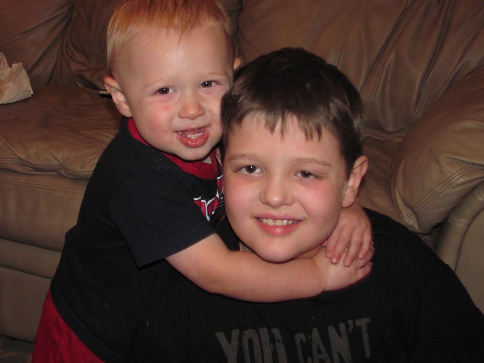 Oliver's Journey: "Brothers don't shake hands... brothers GOTTA HUG!"