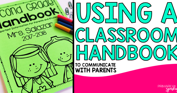 Using a Classroom Handbook to Communicate Important Policies and ...