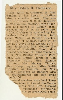 Remember: Edith Crabtree's Obituary