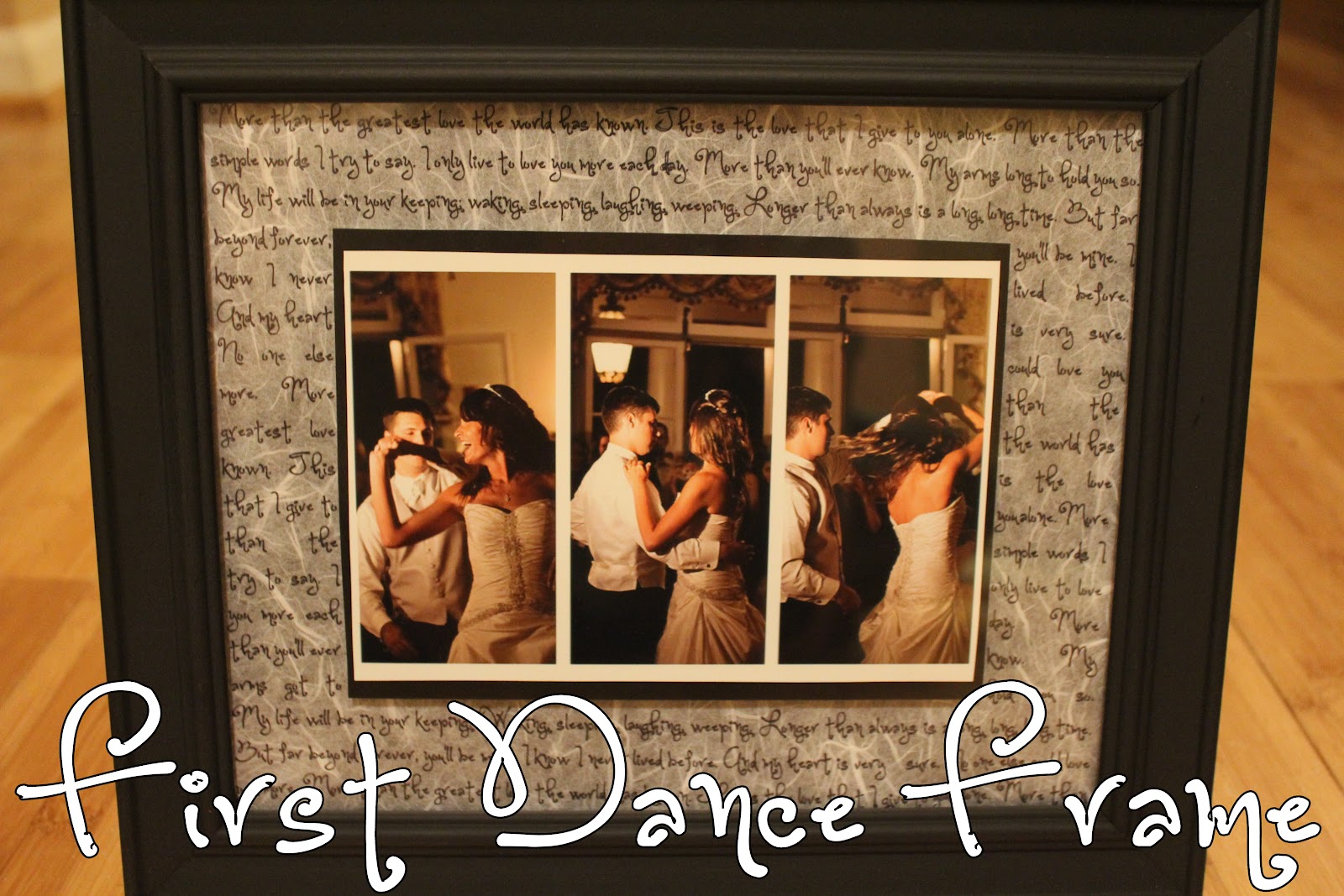 homevolution: DIY First Dance Frame