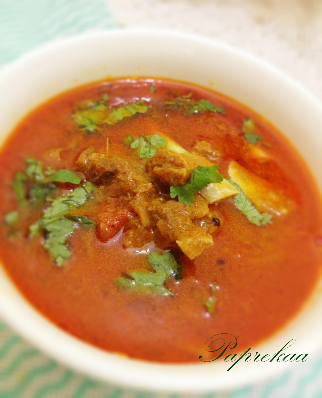 Paprekaa - Bon Appetit !!!: Mutton Curry - Kerala Style