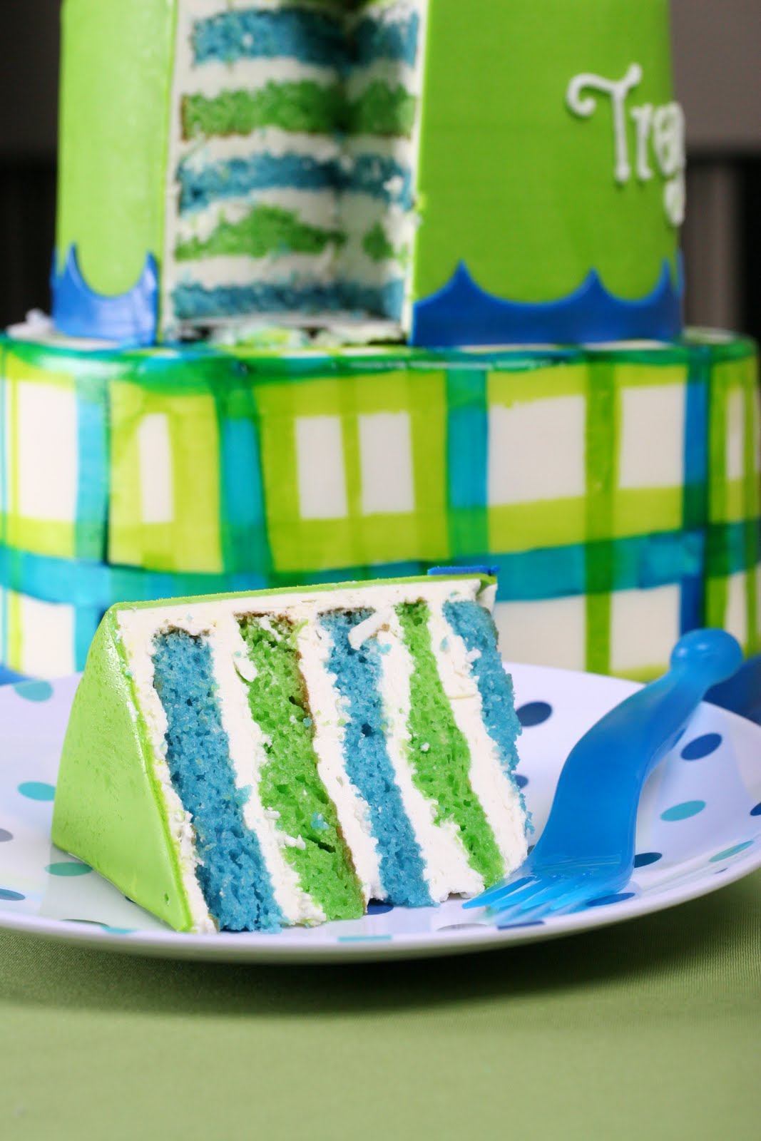 Affection for Detail: Colored Layer Cake