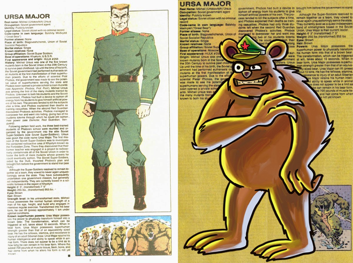 The Official Handbook to the Marvel Universe - REDUX Edition: URSA ...