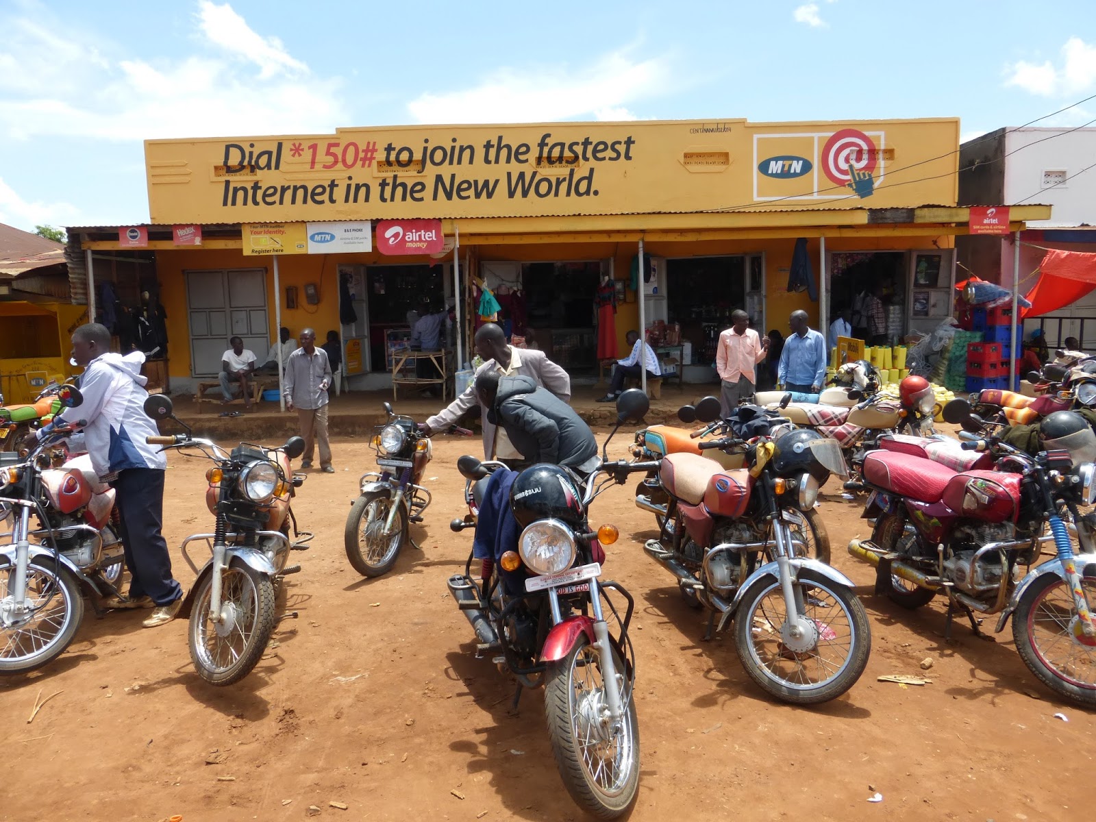 Public transport in Uganda.