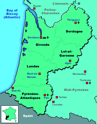 Aquitaine Carte