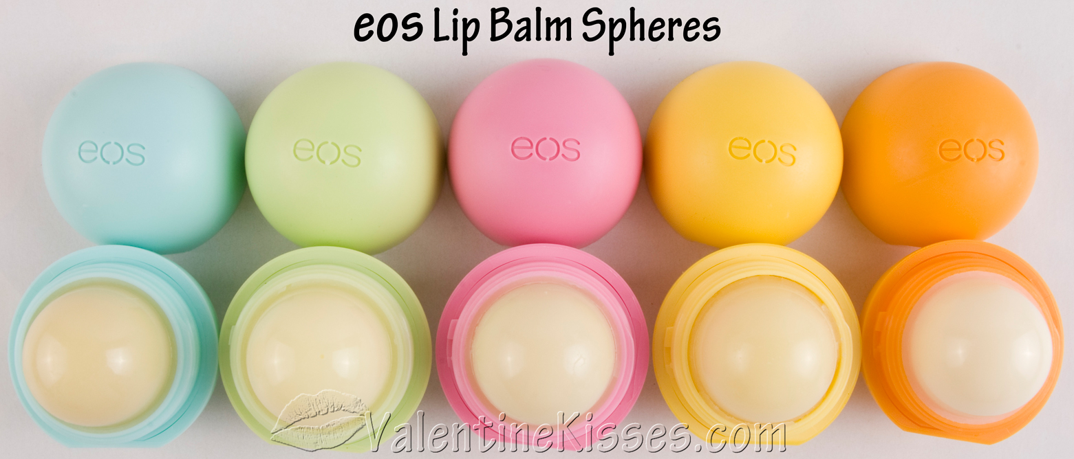 Valentine Kisses: eos Lip Balm Spheres - pics, review