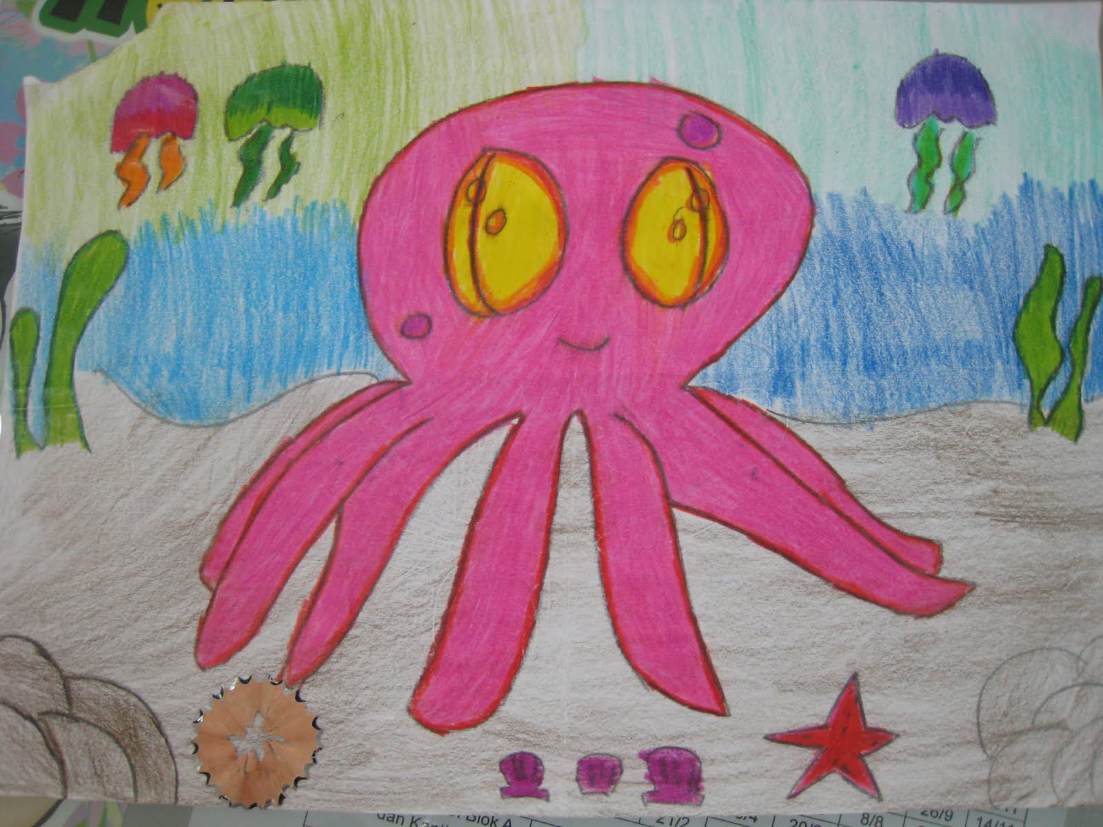 Let's Learn Fun Art Together ~ \(^0^)/ ~: How to Draw an Octopus under ...