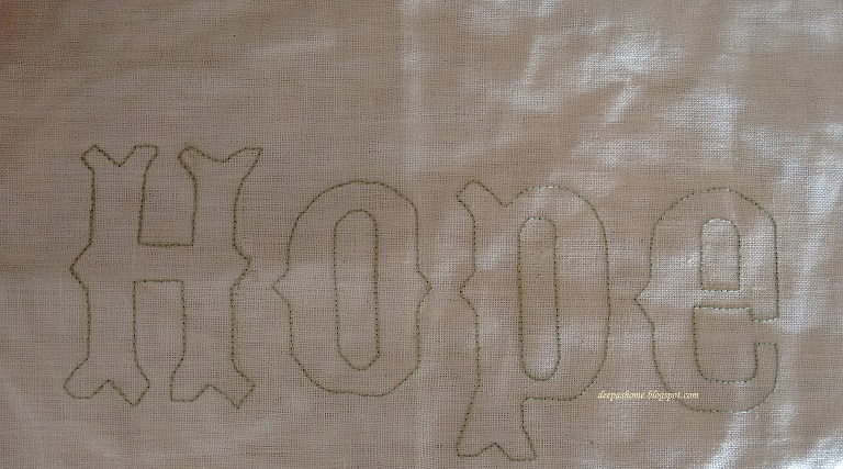 Negative space embroidery