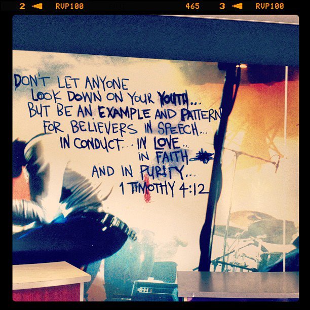 better when choreographed: Scripture Sundays ~ 1 Timothy 4:12