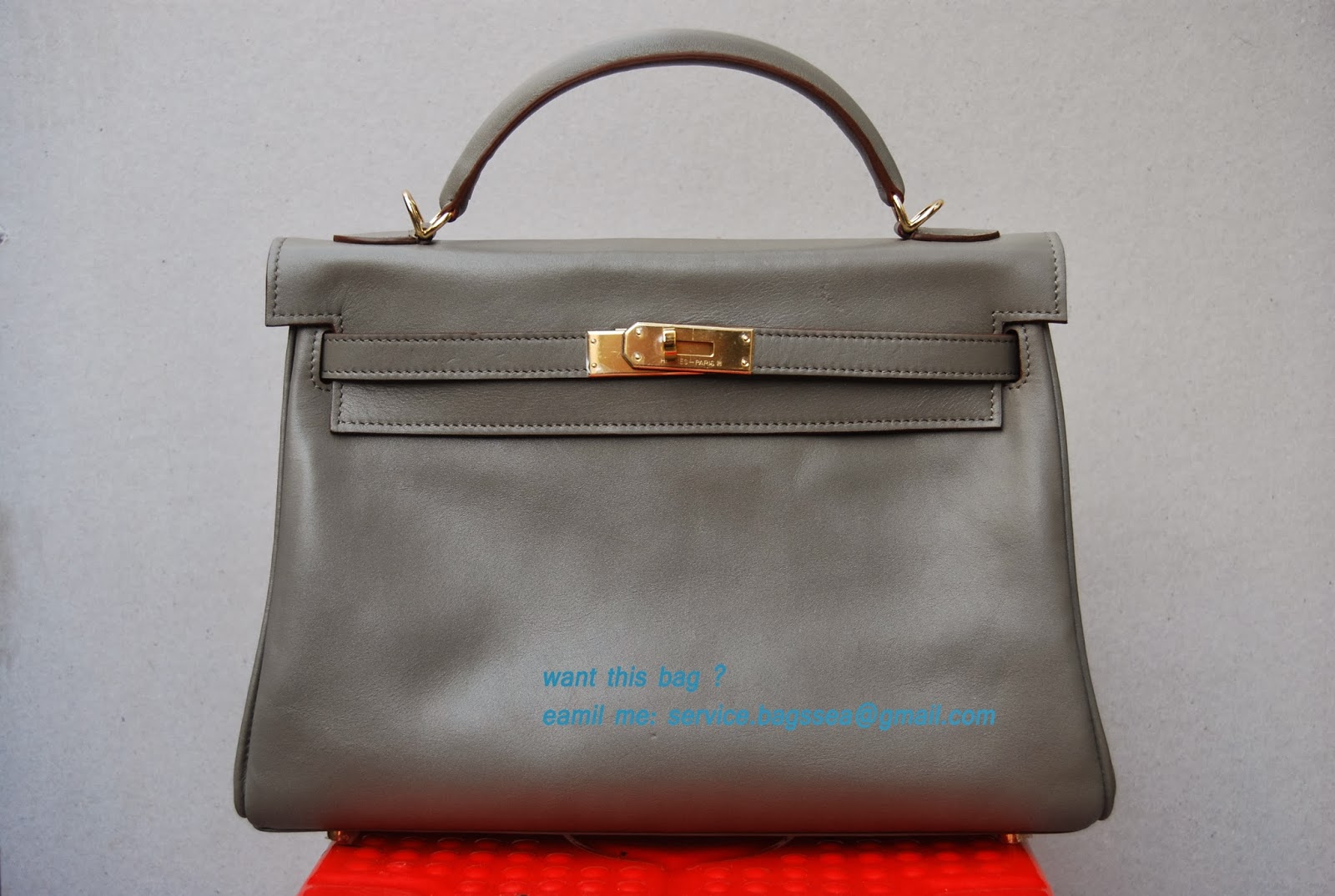 hermes belts: Hermes kelly 32cm gery color togo leather with gold hardware