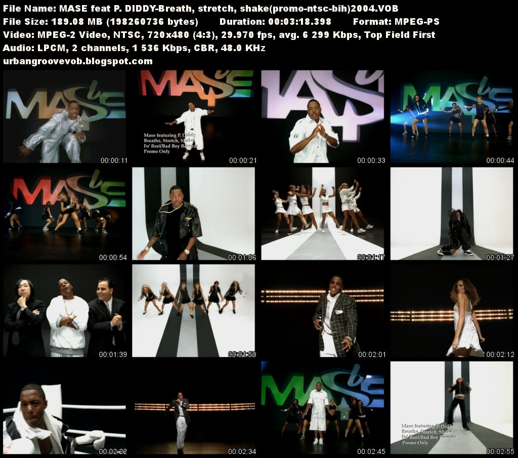 Urban Groove Vob Collection: Mase feat P. Diddy - Breath, Stretch ...