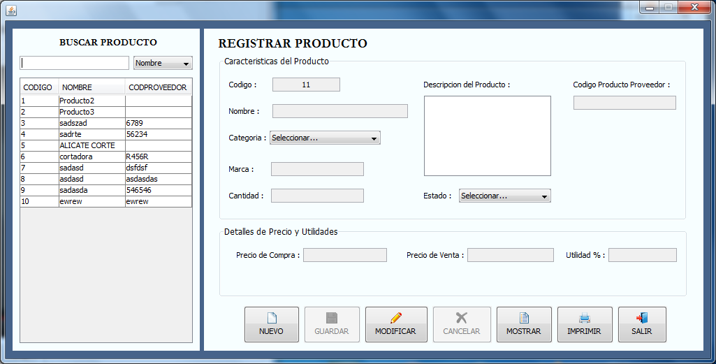 Sistema de Ventas - Java