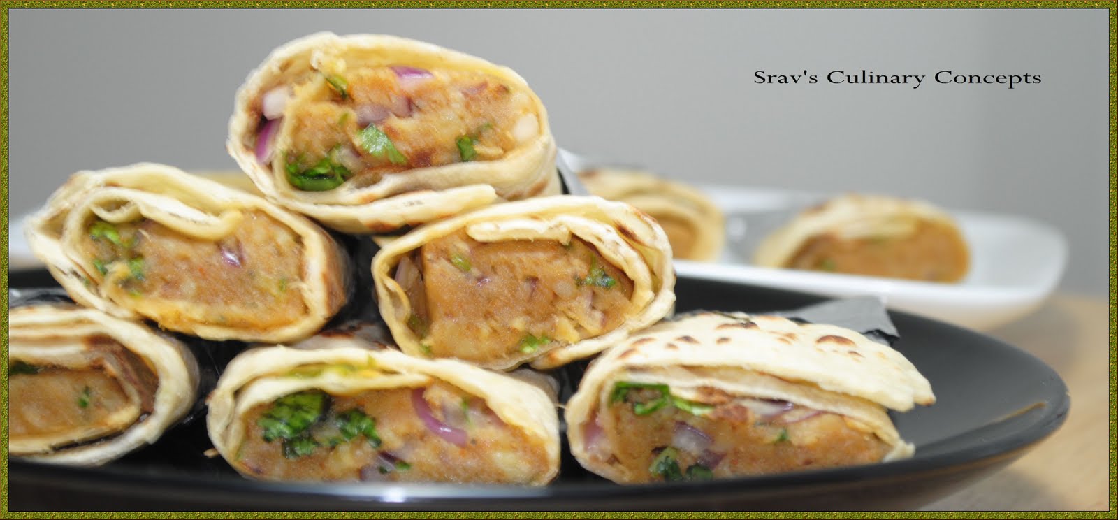 Srav's Culinary Concepts: Paneer Frankie / Veg Kathi Roll