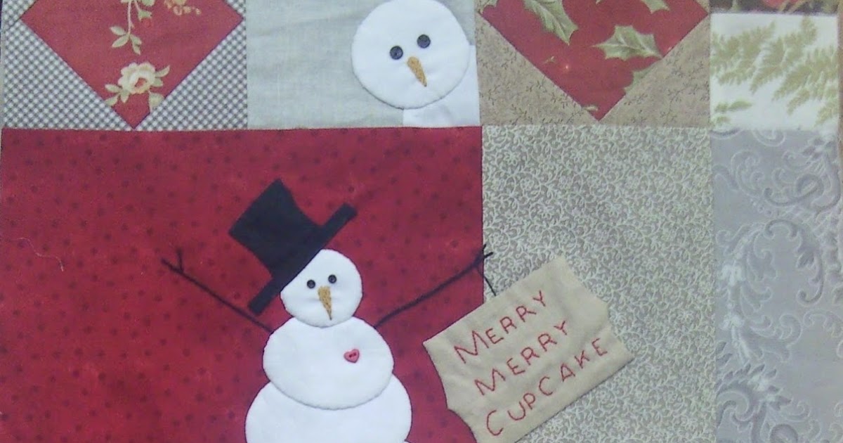 Shawkl Designs: Merry Merry Snowmen - Block One