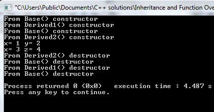 Education for ALL: C++ program to illustrate the execution order of constructors and destructors