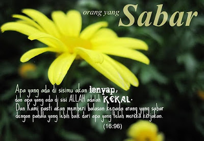 Cetusan Pemikiran & Rasa: ^ BERSABAR DAN SYUKUR SIFAT ORANG MUKMIN