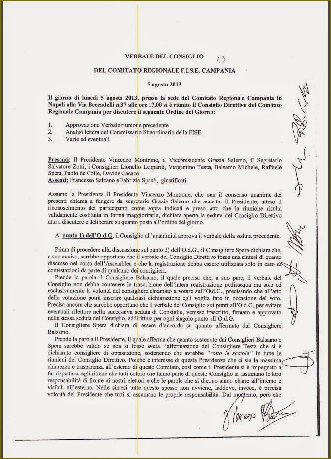 Equifare: Fare Equitazione: 2014, 22 Settembre, Pubblicato un Verbale ...