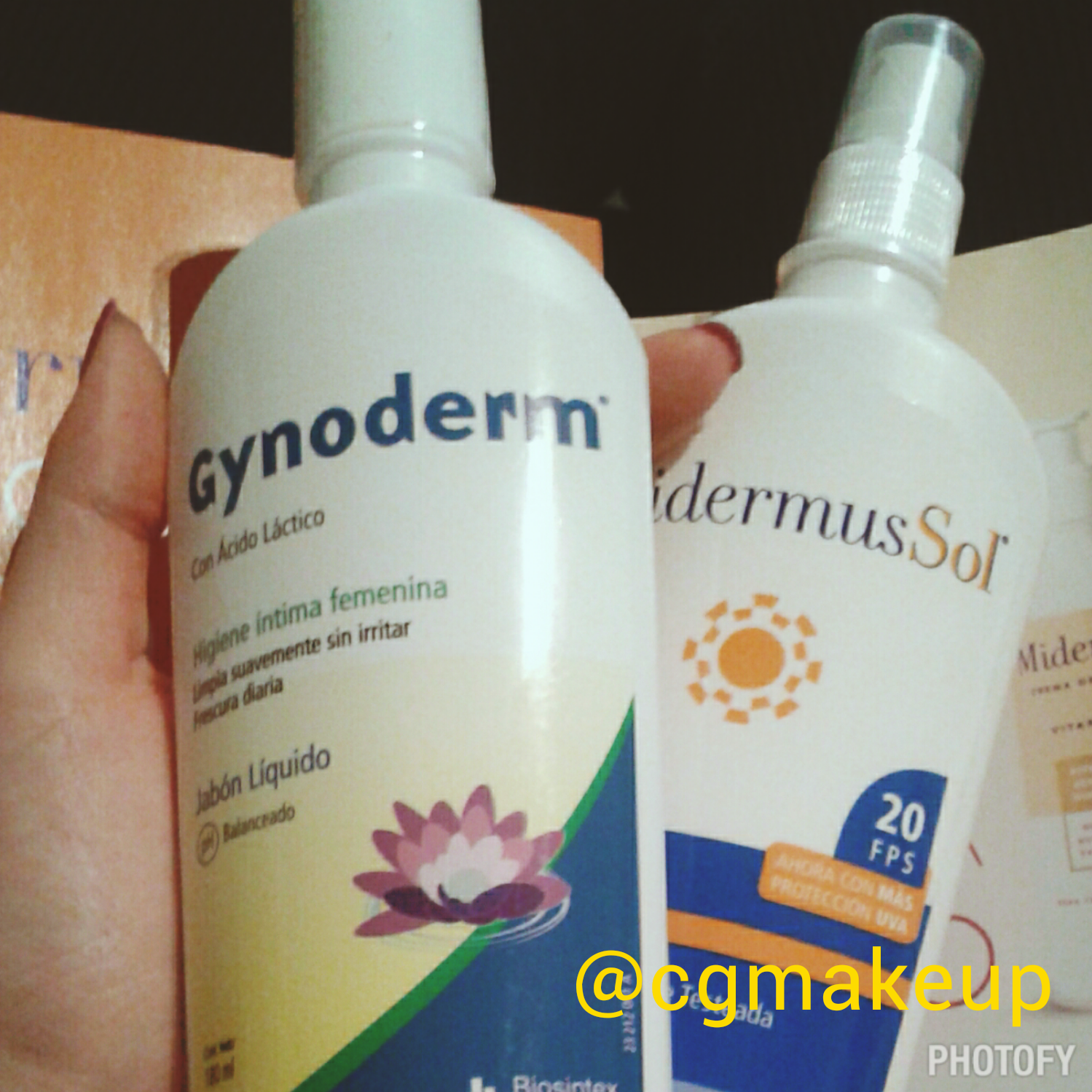 Cg make up!: Midermus Sol y Gynoderm