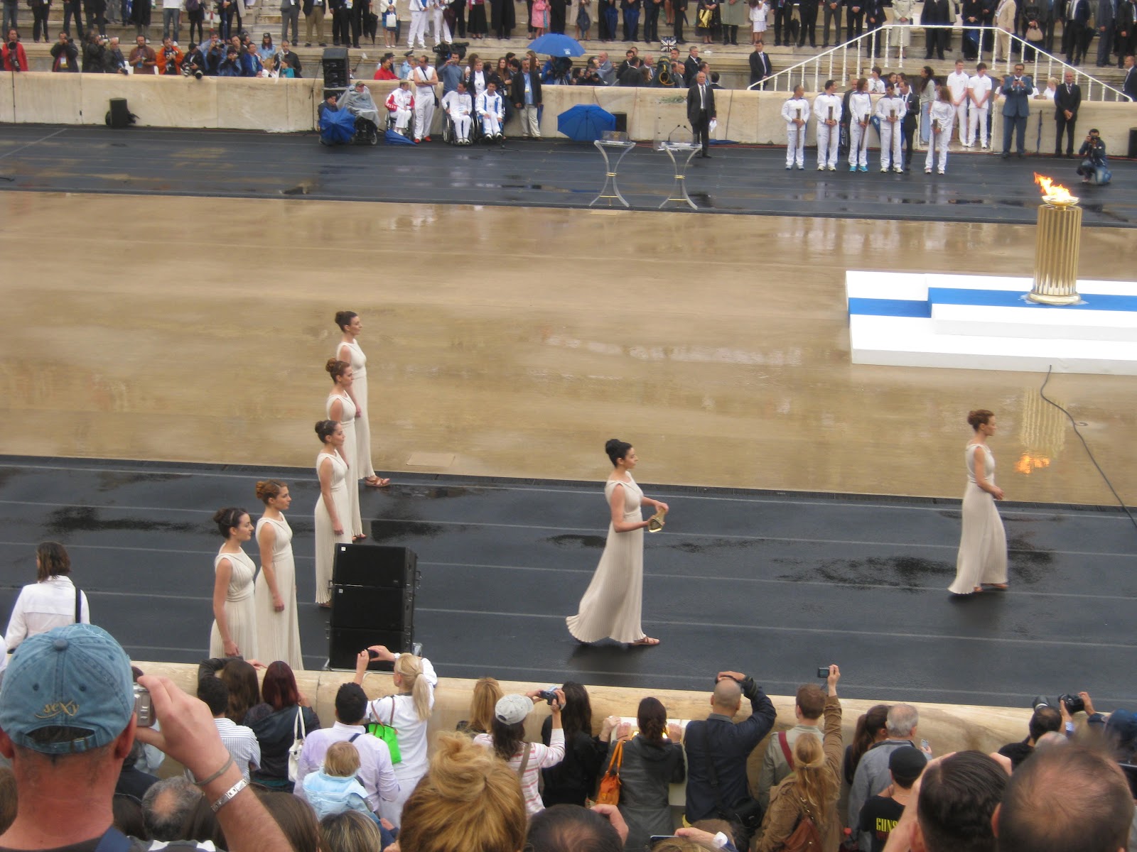 Adventures in Greece: Olympic torch hand off