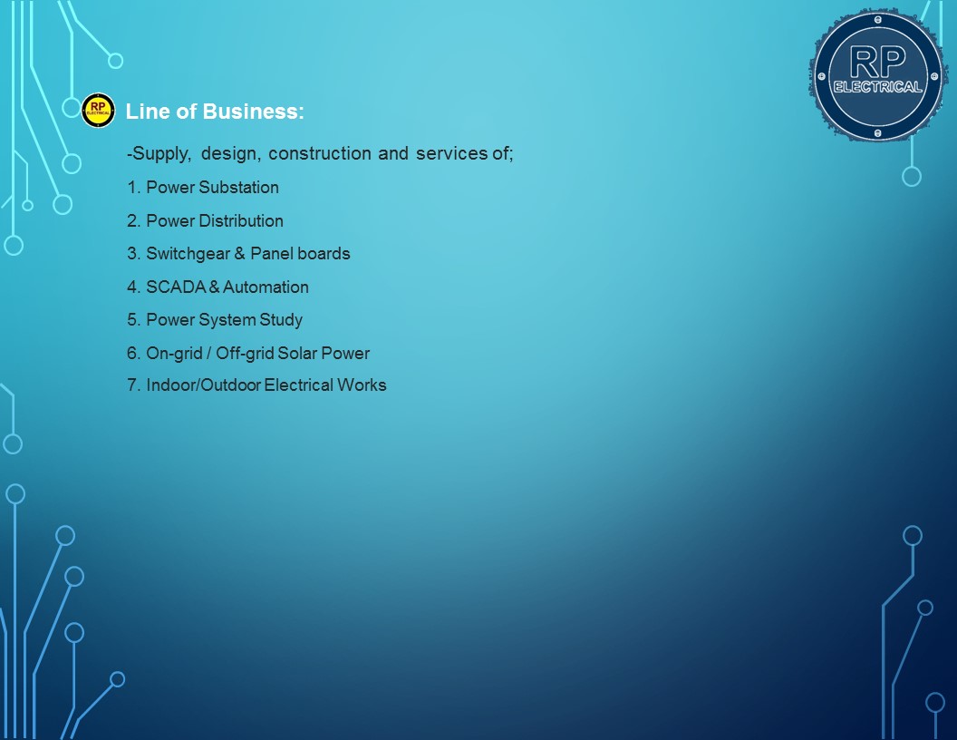 RP ELECTRICAL CONTRACTOR: COMPANY PROFILE