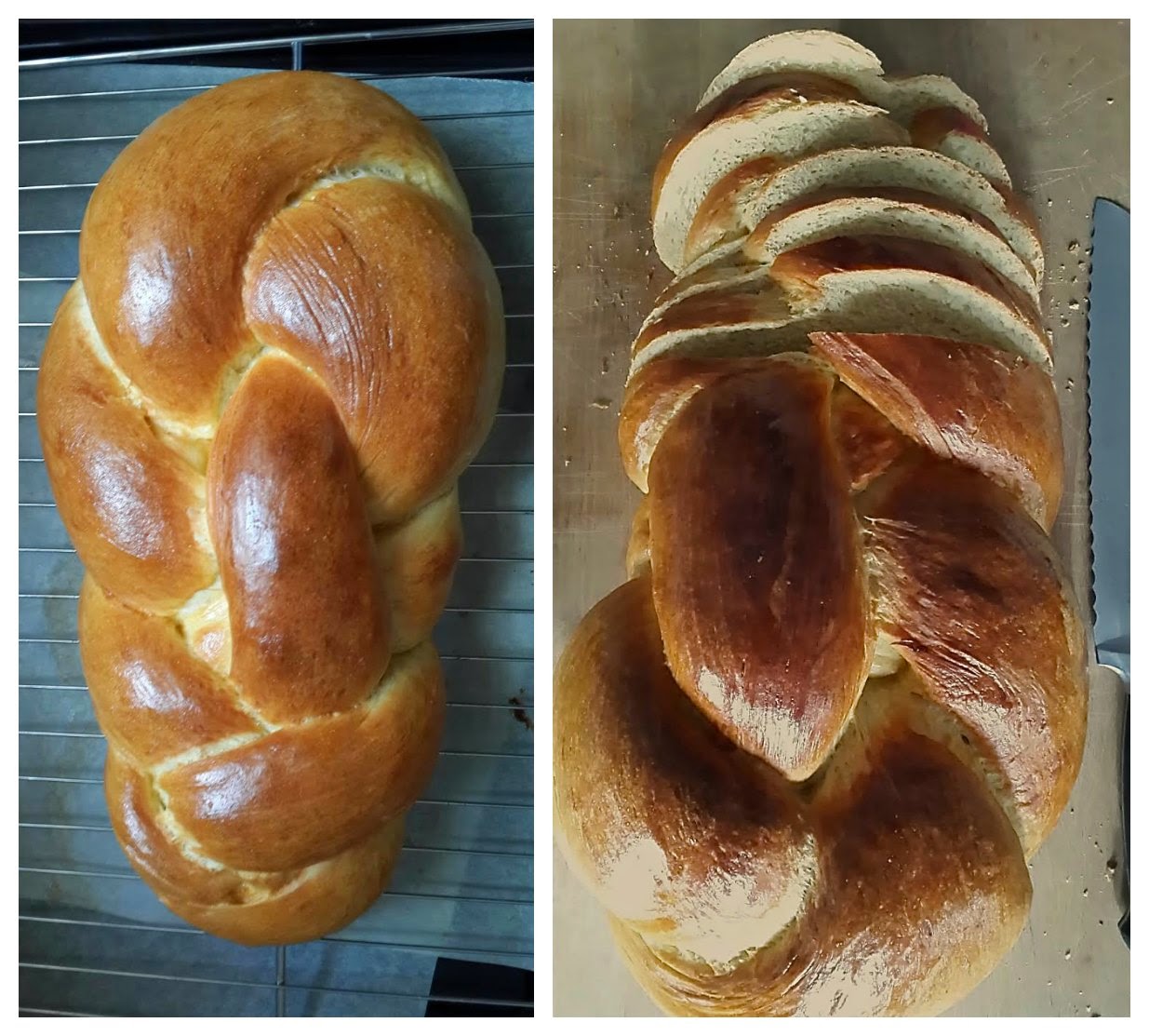Roti Kepang Swiss (Swiss Sunday Bread / Zopf)