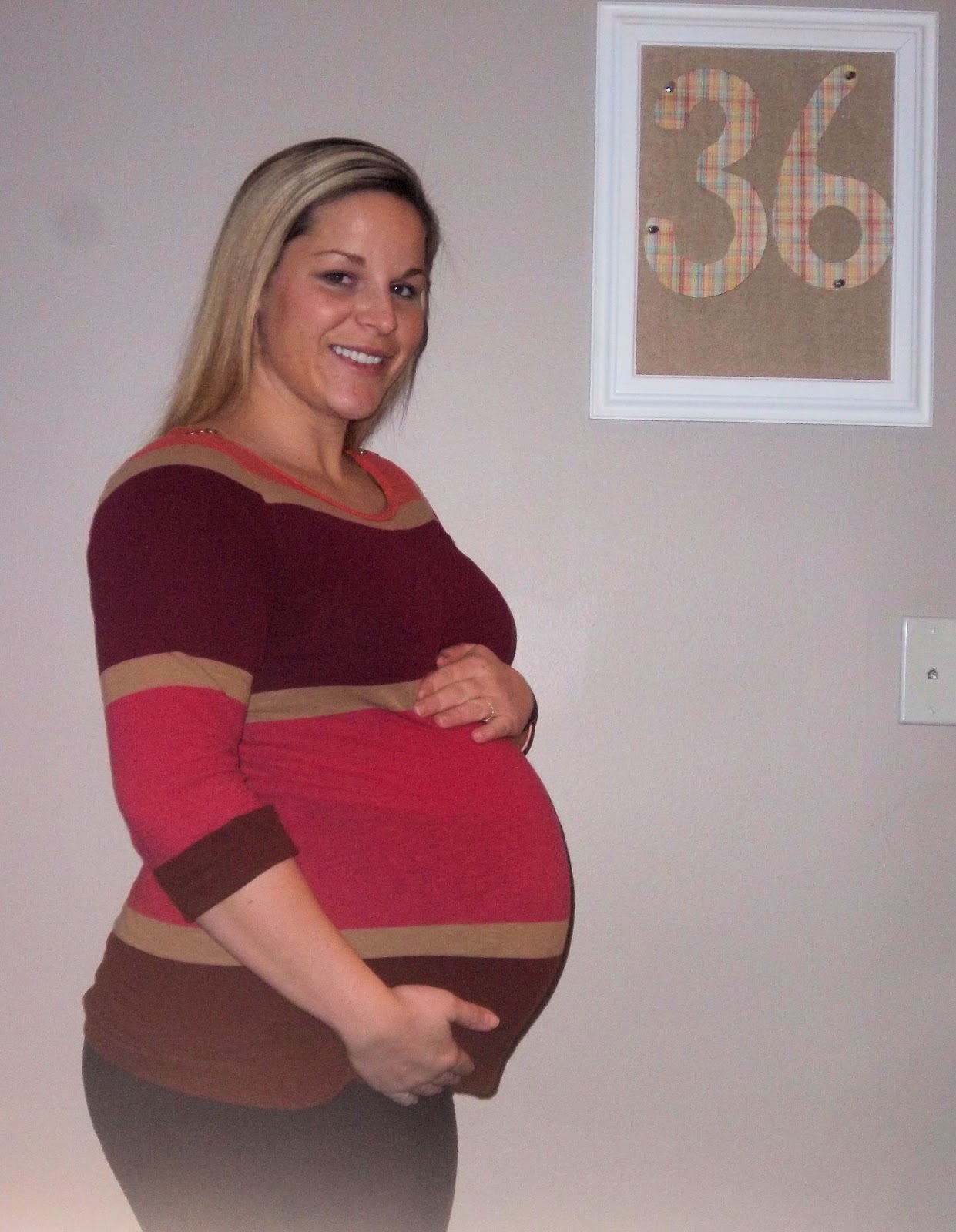 a SMALL new addition: 36 weeks...almost 37, tomorrow :)