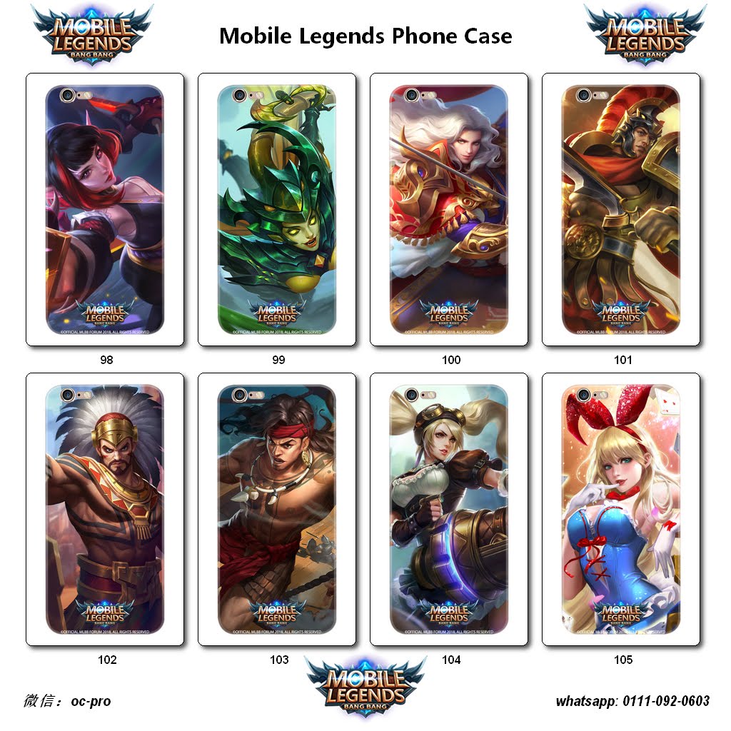 Mobile Legends phone case. More than 60 types pattern - Andrez.Shop